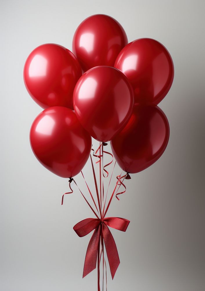 5 red balloons tied together | Free Photo - rawpixel