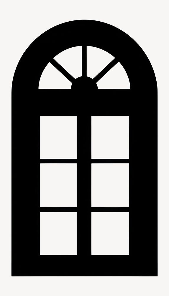 Curve window silhouette graphic black | Free Vector - rawpixel