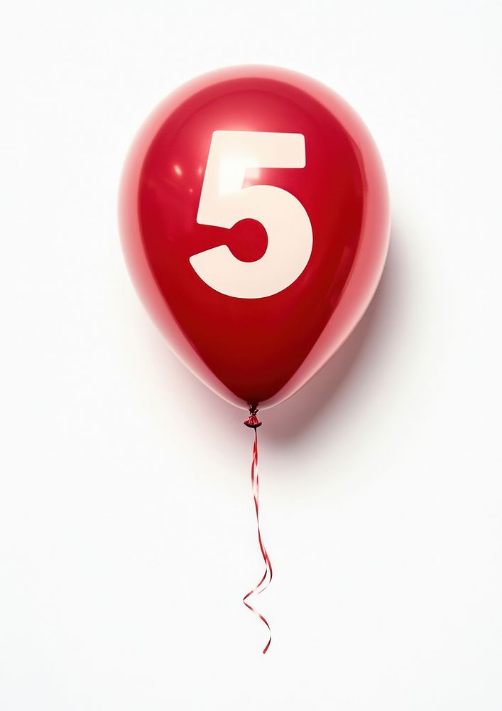Balloon number 5 symbol celebration | Free Photo - rawpixel
