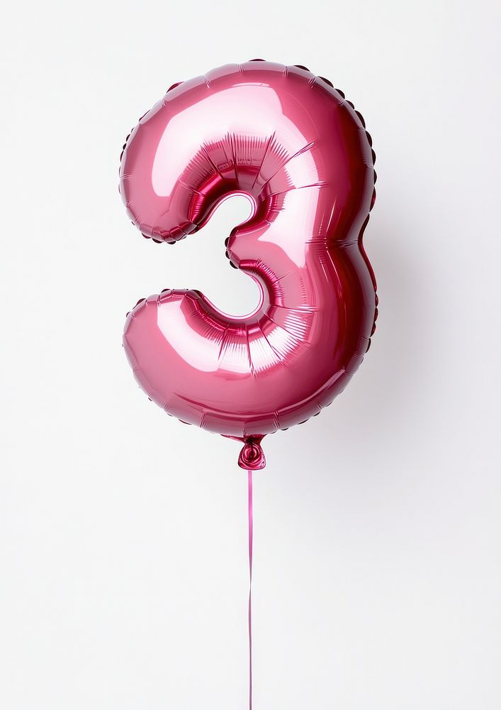 Birthday balloon number 3 celebration | Free Photo - rawpixel