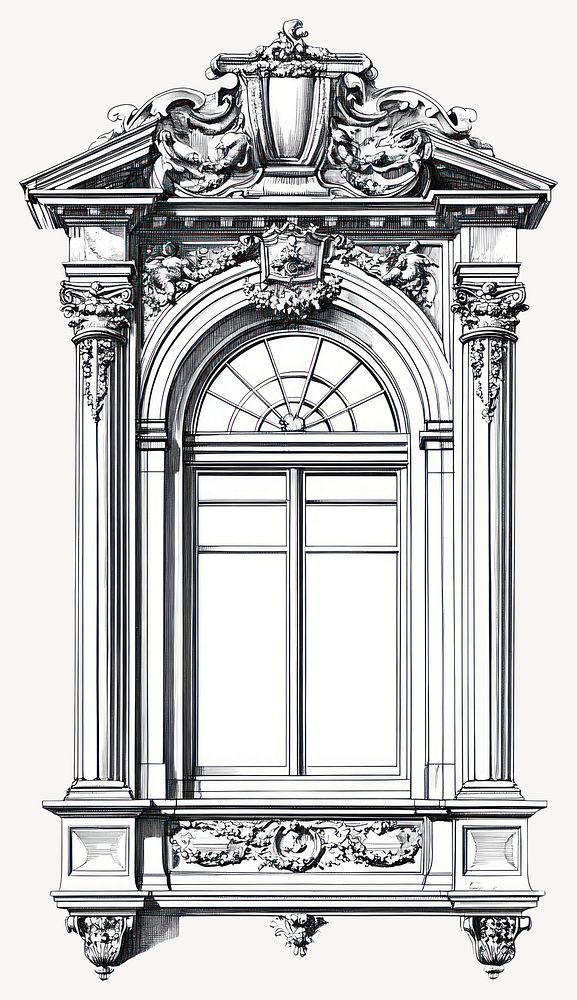 Window architectural drawing window vector | Free Vector - rawpixel