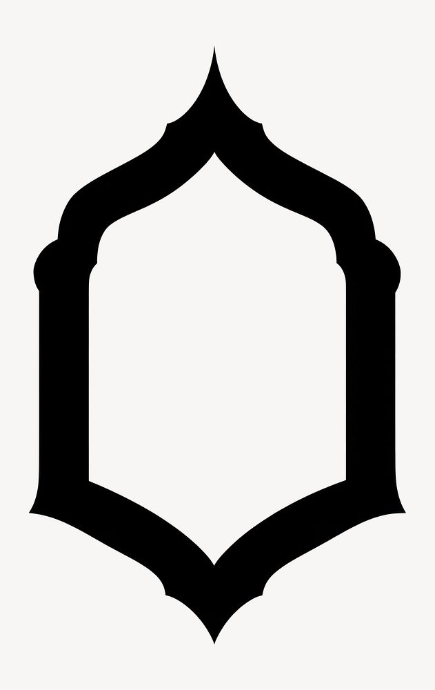 Islamic hexagonal shape silhouette black | Free Vector - rawpixel