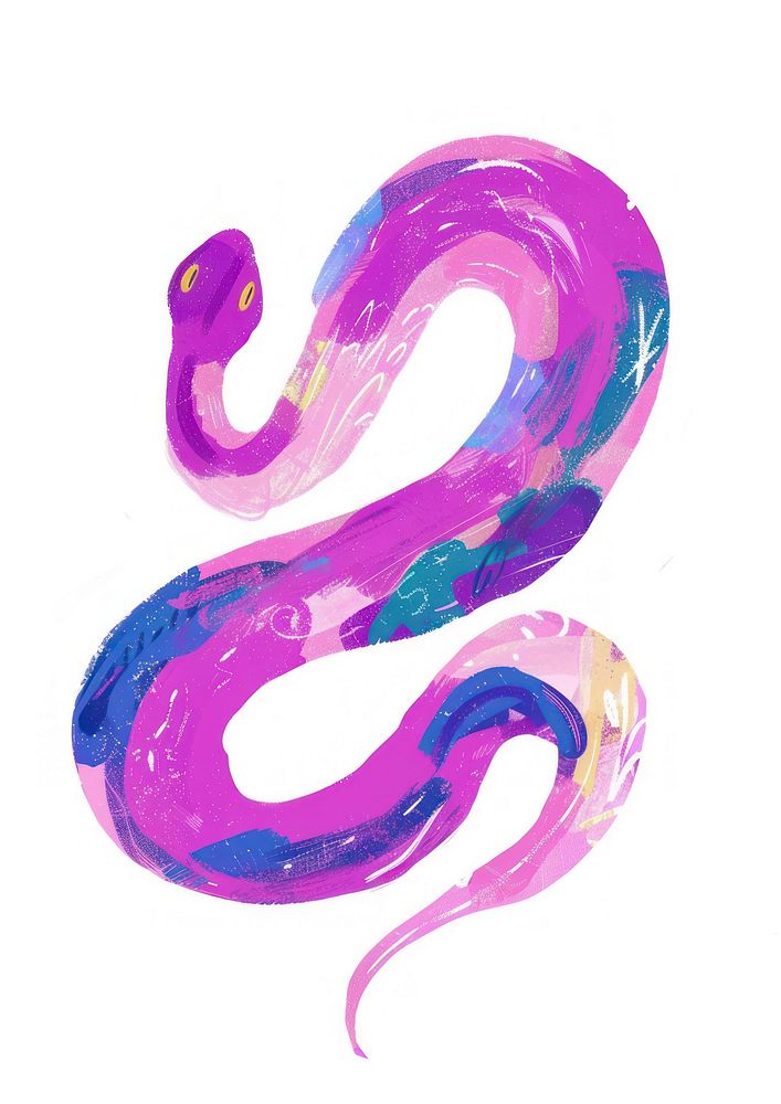 Cute viper snake illustration text | Free Photo Illustration - rawpixel