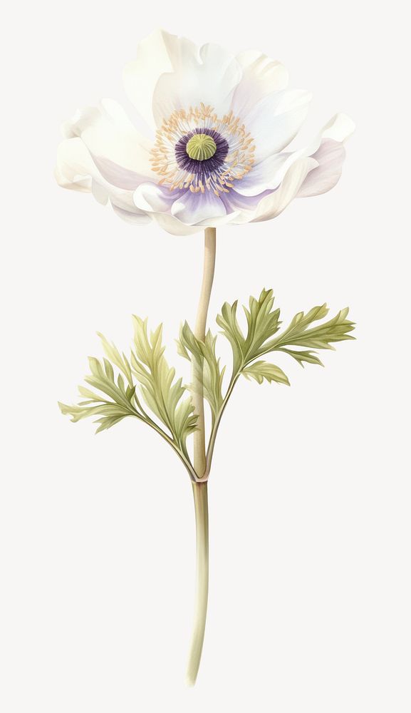 Anemone illustration anemone flower vector | Free Vector Illustration ...