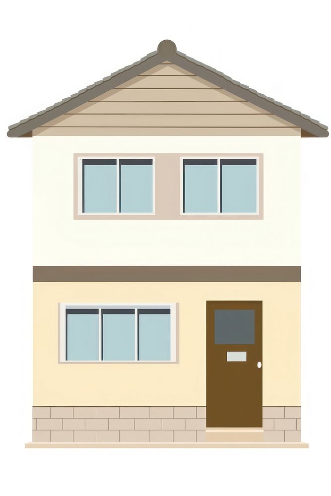 Japanese suburb house architecture illustration | Free Photo ...