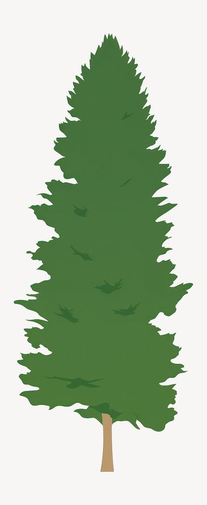 Mediterranean cypress tree illustration christmas | Free Vector - rawpixel