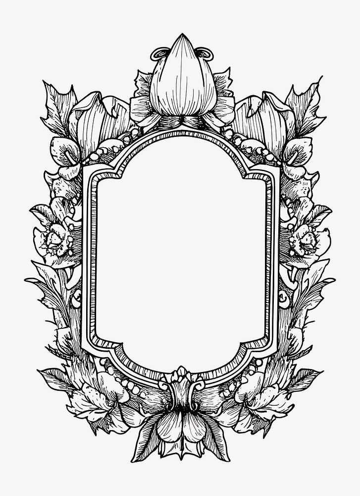 Rectangle shape Frame frame black | Free Vector - rawpixel