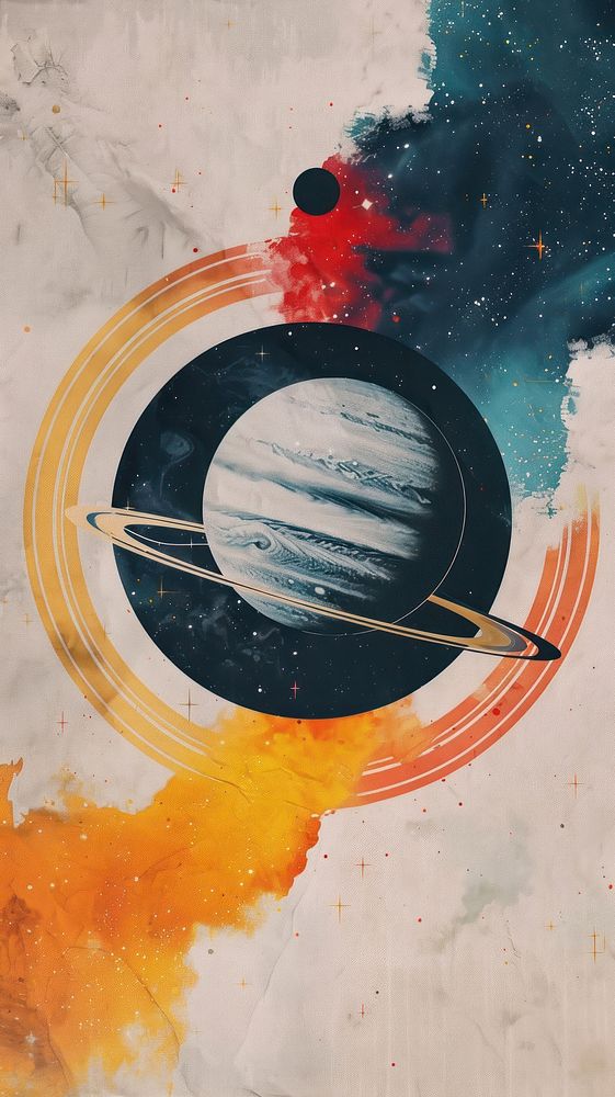 Planet galaxy art illustration | Free Photo Illustration - rawpixel