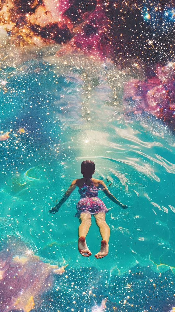 Swimming pool galaxy water photography. | Free Photo Illustration ...