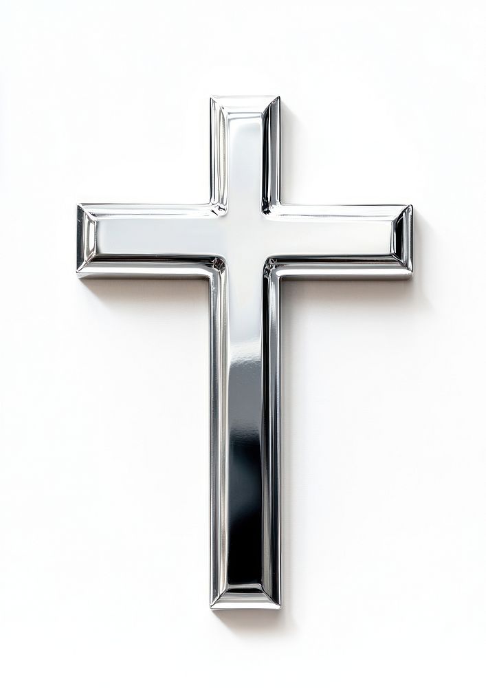 Chrome cross symbol religious christian. | Free Photo Illustration ...
