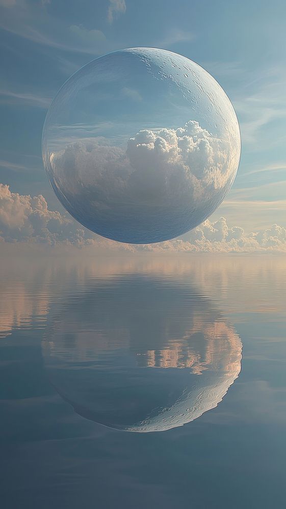 The moon sphere sky reflection. | Free Photo - rawpixel