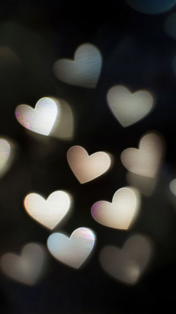 Small blur white hearts background | Free Photo Illustration - rawpixel