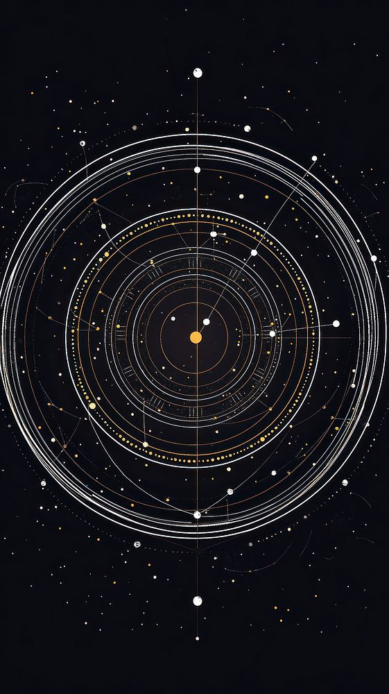 Celestial-inspired circular space motif. | Free Photo Illustration ...