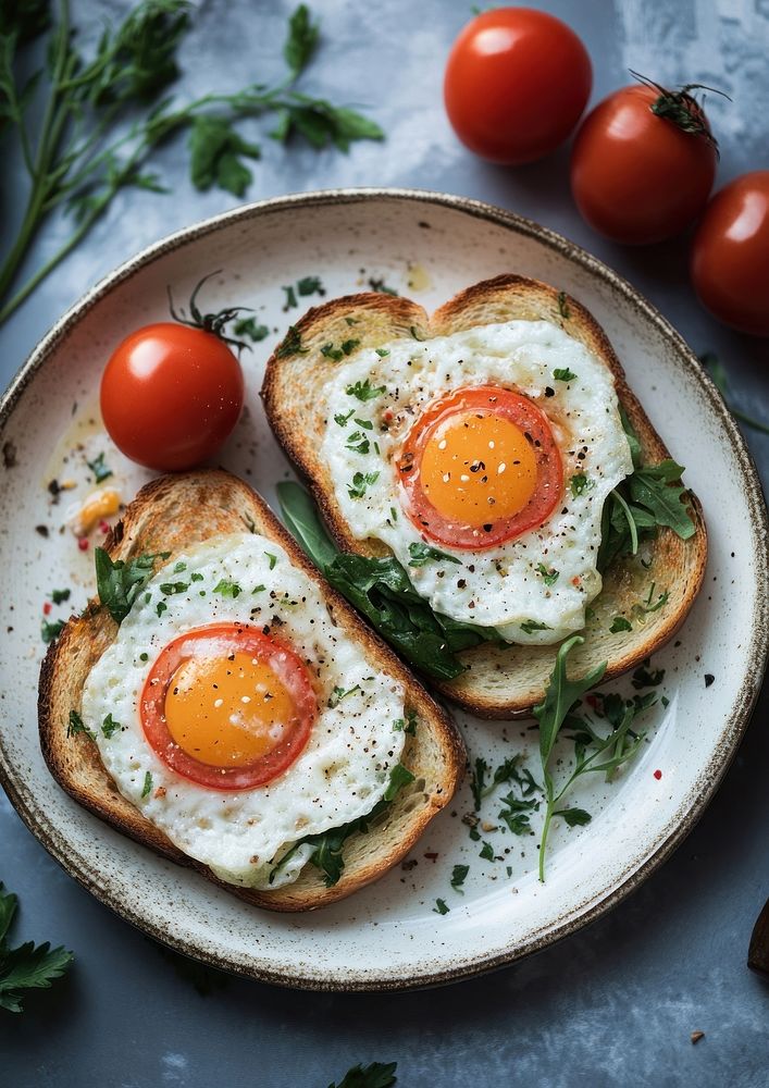 healthy food Toast plate toast | Free Photo - rawpixel