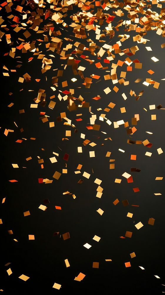 Gold Confetti falling confetti background | Free Photo - rawpixel