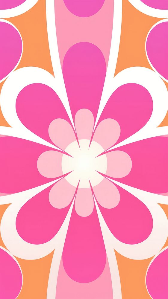 Flower shape pattern design retro. | Free Photo Illustration - rawpixel