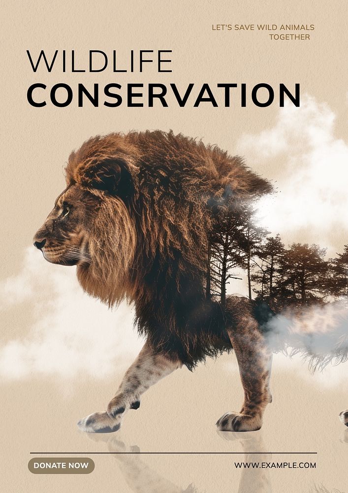 Wildlife conservation poster design | Free Photo - rawpixel