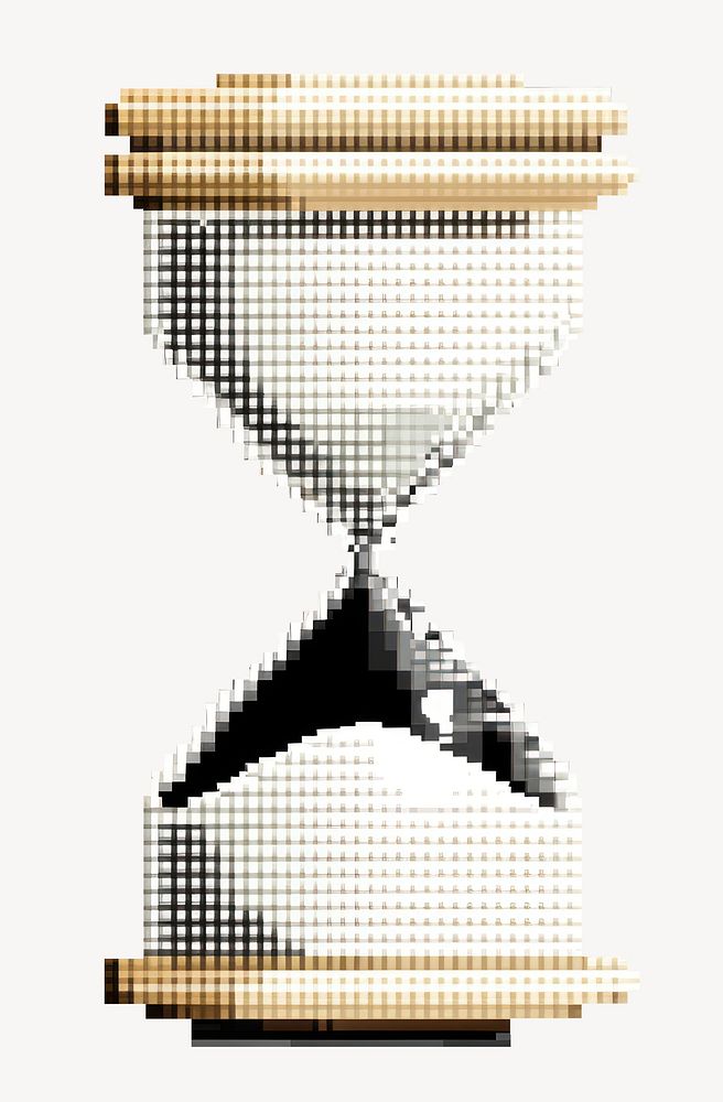 Hourglass pixel style representation vector | Free Vector - rawpixel