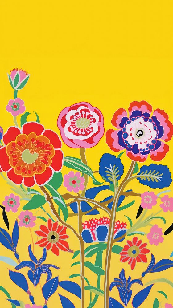 Flower flowers inspired pattern. | Free Photo Illustration - rawpixel