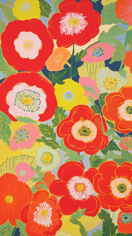 Flower flowers inspired pattern | Free Photo Illustration - rawpixel