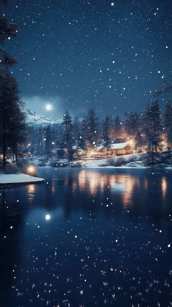 Sky is full lake reflection | Free Photo - rawpixel