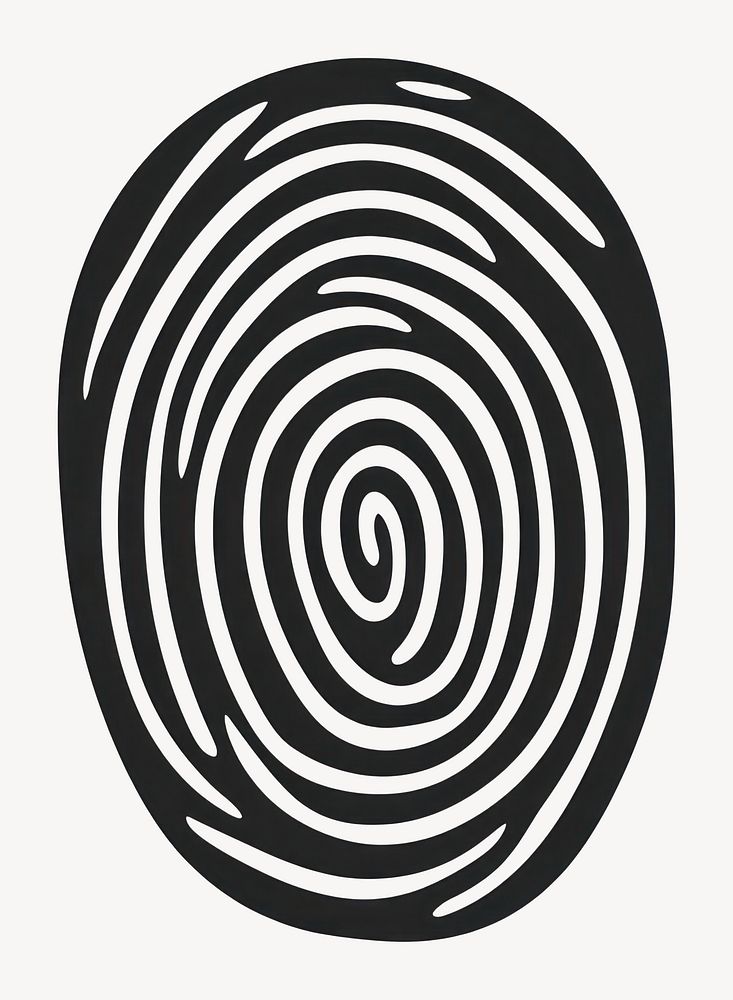 Circular fingerprint illustration graphic design | Free Vector - rawpixel