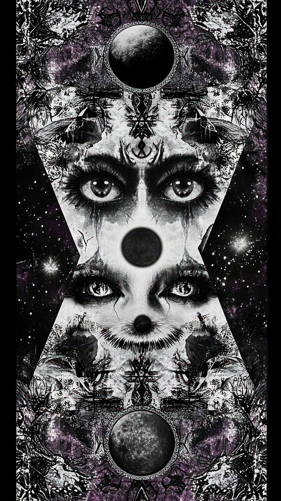 Gradient illustration minimal gothic wallpaper | Free Photo ...