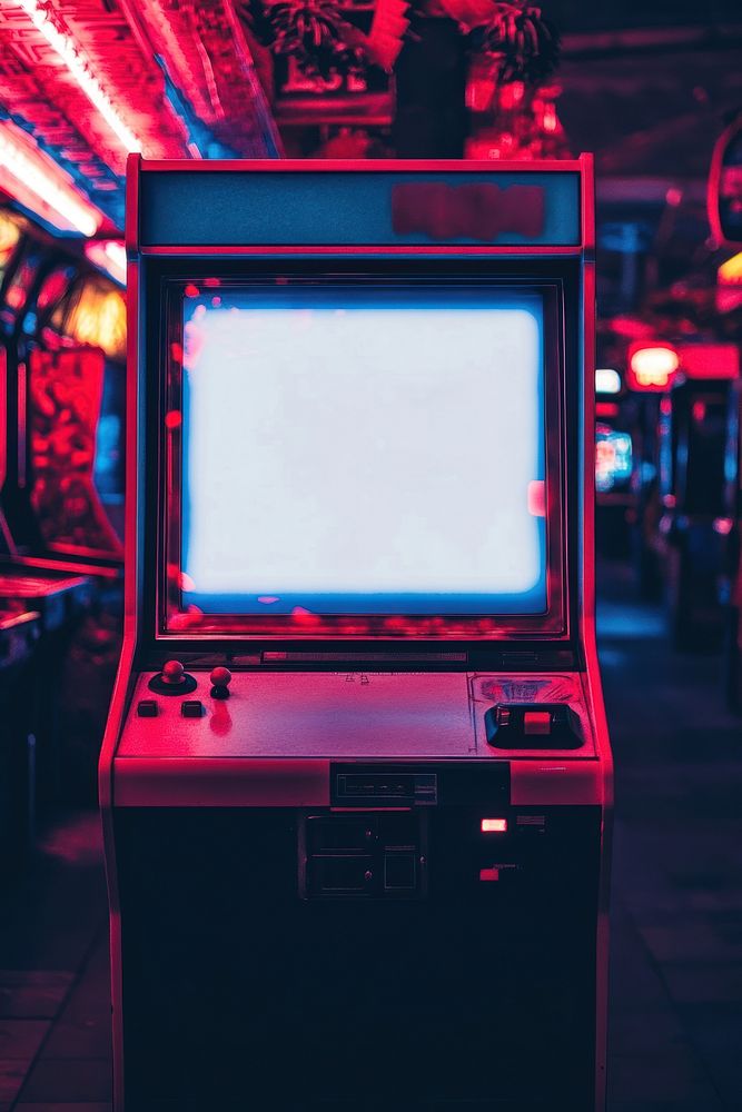 Arcade machine screen lights electronics. | Free Photo - rawpixel