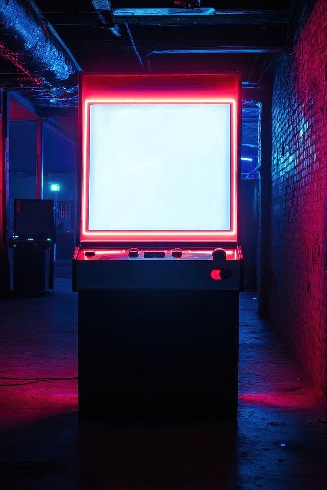 Arcade machine screen lights electronics. | Free Photo - rawpixel