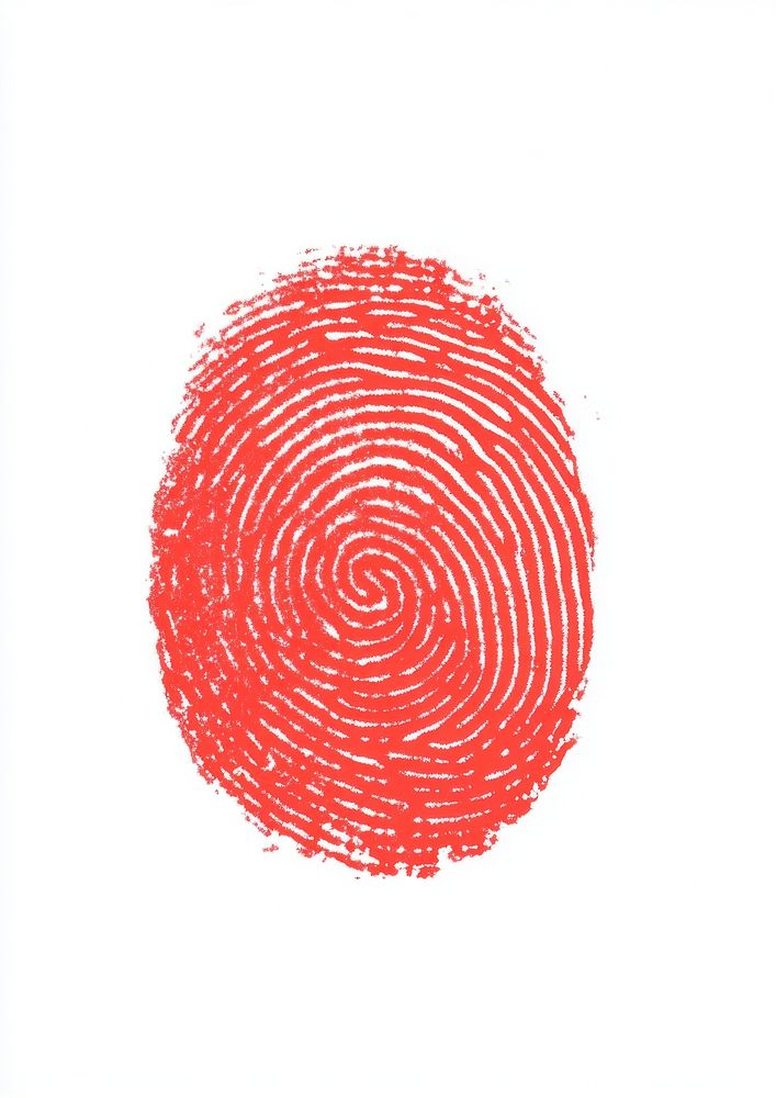 Finger print red illustration fingerprint. | Free Photo Illustration ...