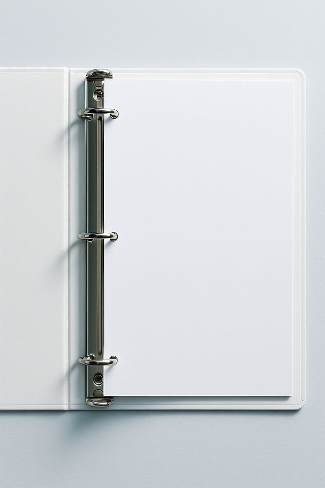 Blank open binder with rings | Free Photo - rawpixel