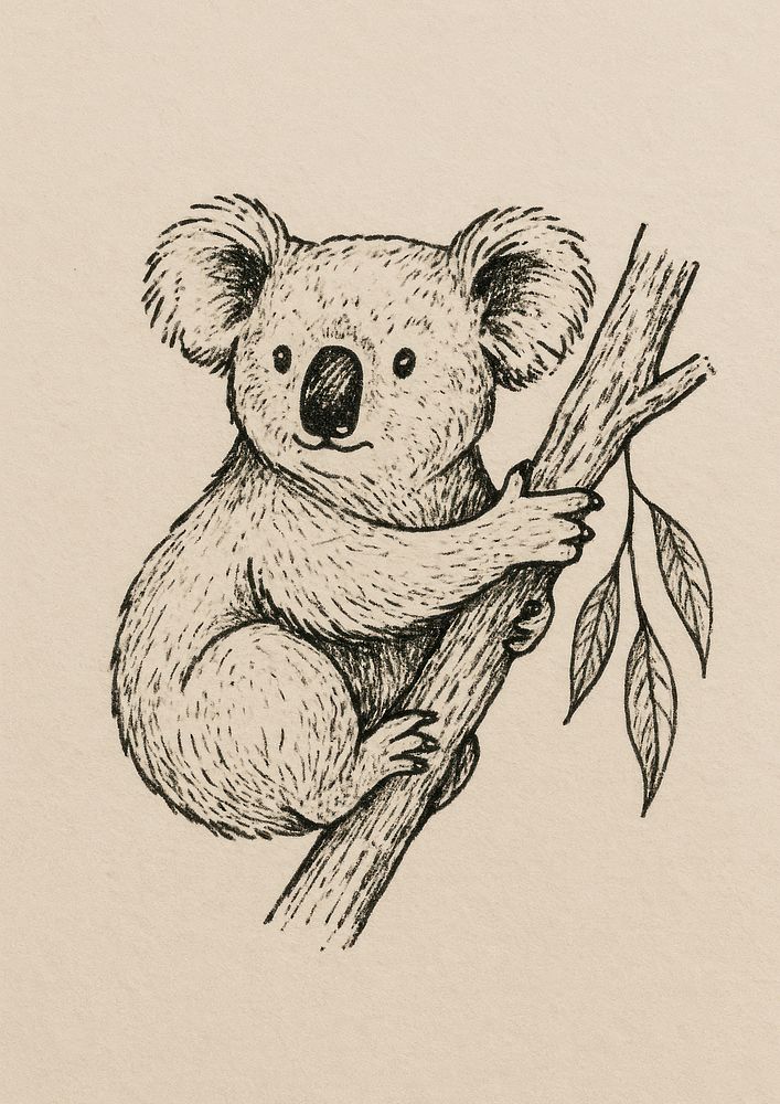 Koala Wallpaper Art Soft JPG Paper Images | Free Photos, PNG Stickers ...