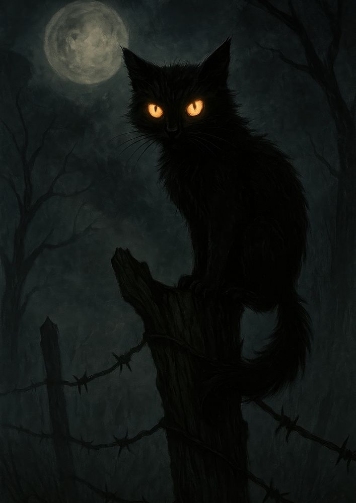 Gothic Cat Moon Images | Free Photos, PNG Stickers, Wallpapers ...