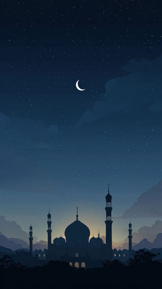 Mosque Image Moon Images | Free Photos, PNG Stickers, Wallpapers ...