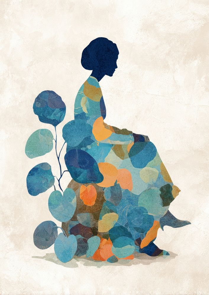 Woman And Botanical Illustration Paper Images | Free Photos, PNG ...