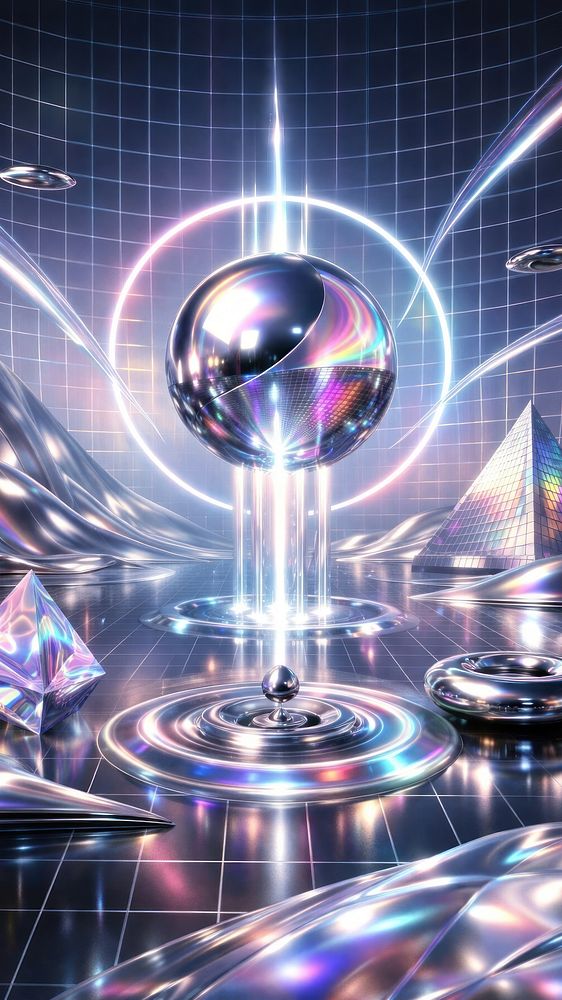 Chrome Waves Abstract Mobile Images | Free Photos, PNG Stickers ...