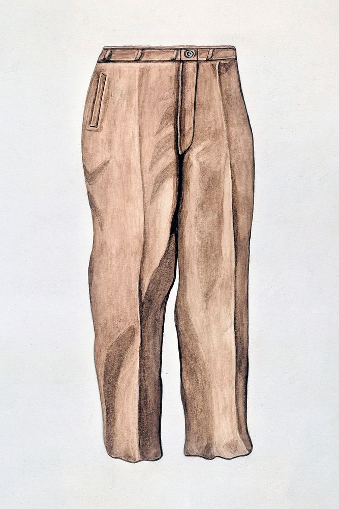 Trousers (c. 1937) William O. | Free Photo Illustration - rawpixel