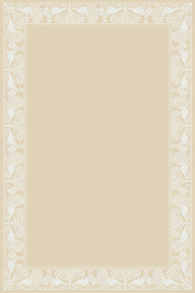 Beige nature frame background, art | Premium PSD - rawpixel