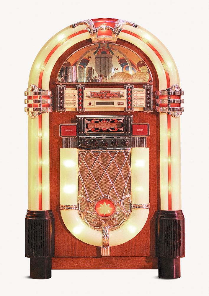 Retro jukebox, music, entertainment isolated | Free Photo - rawpixel