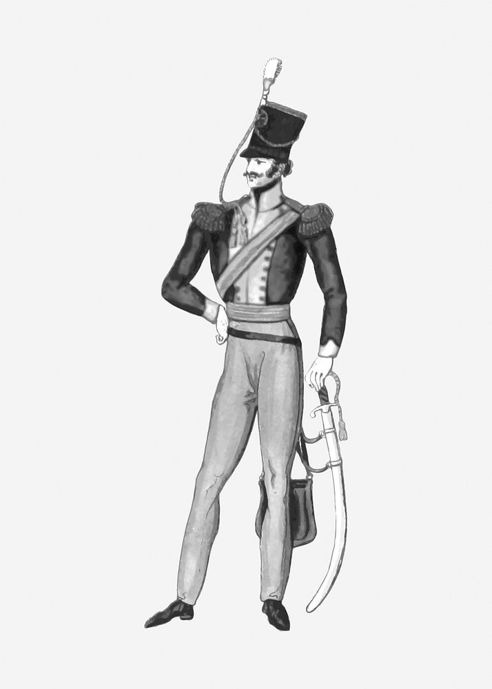 King's German Legion, drawing illustration. | Free Photo - rawpixel