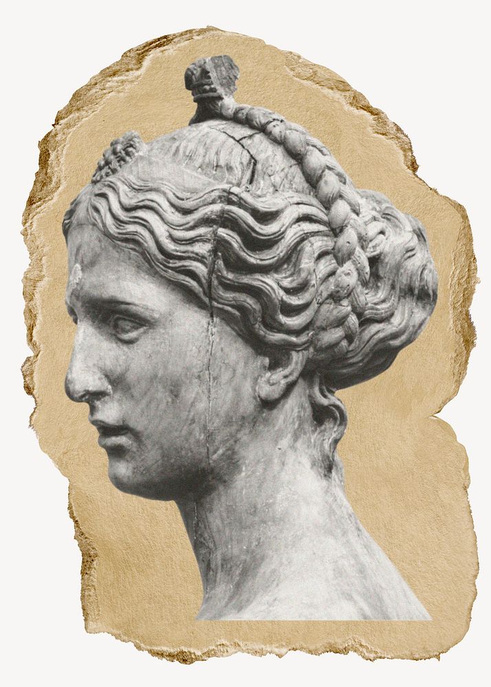Greek Goddess sculpture, ripped paper | Premium Photo - rawpixel