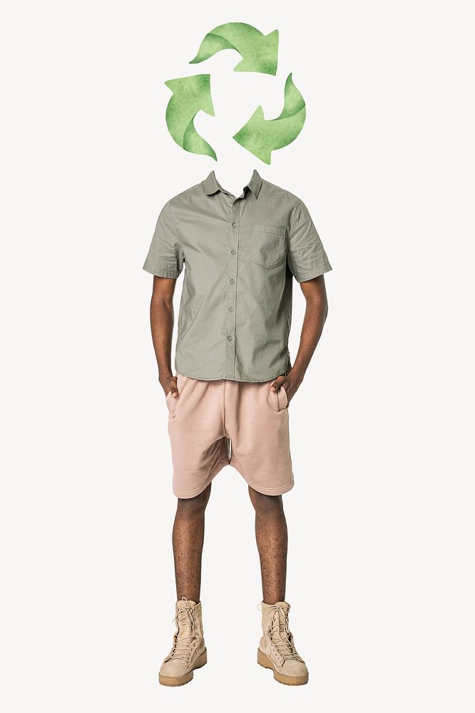 Recycle symbol head man, environment | Free Photo - rawpixel