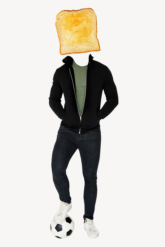 Toast head football player, breakfast | Free Photo - rawpixel