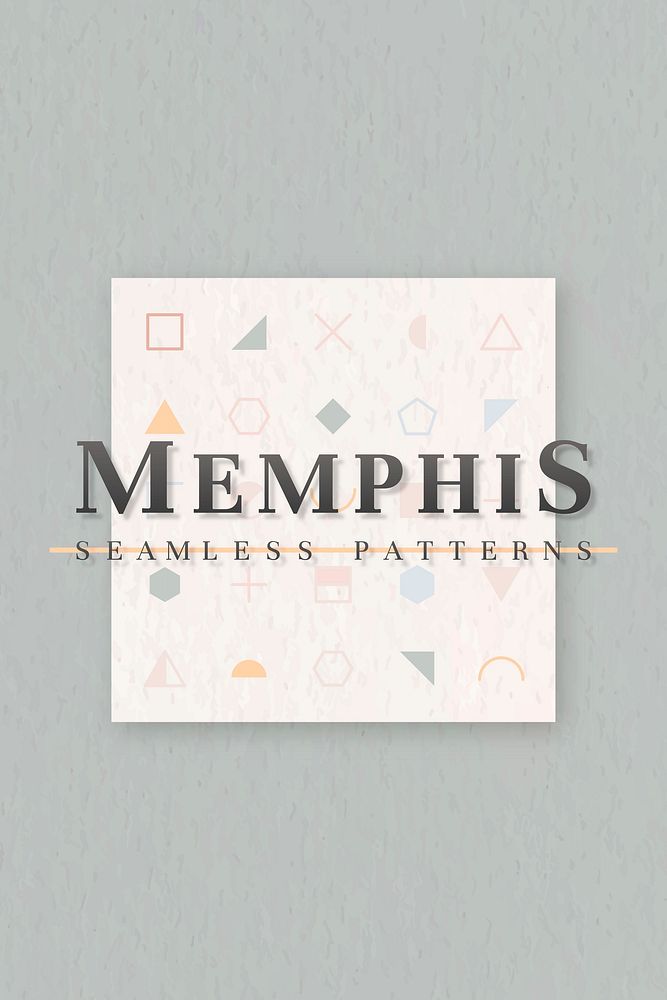Seamless Memphis pattern card vector | Premium Vector - rawpixel