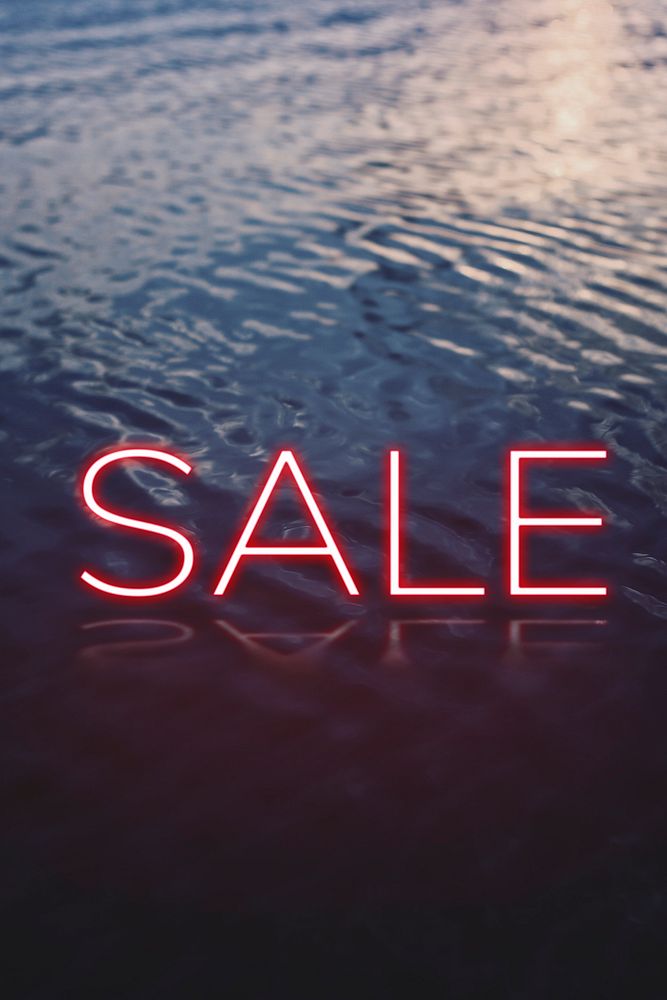SALE word pink neon typography | Free Photo - rawpixel