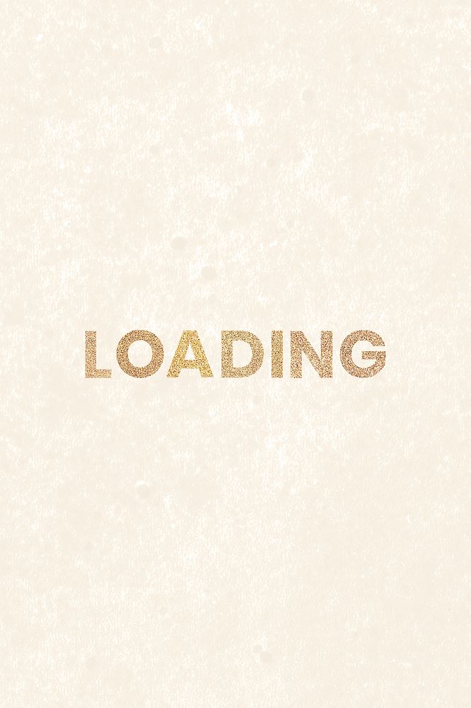 Glittery loading typography beige social | Free Photo - rawpixel