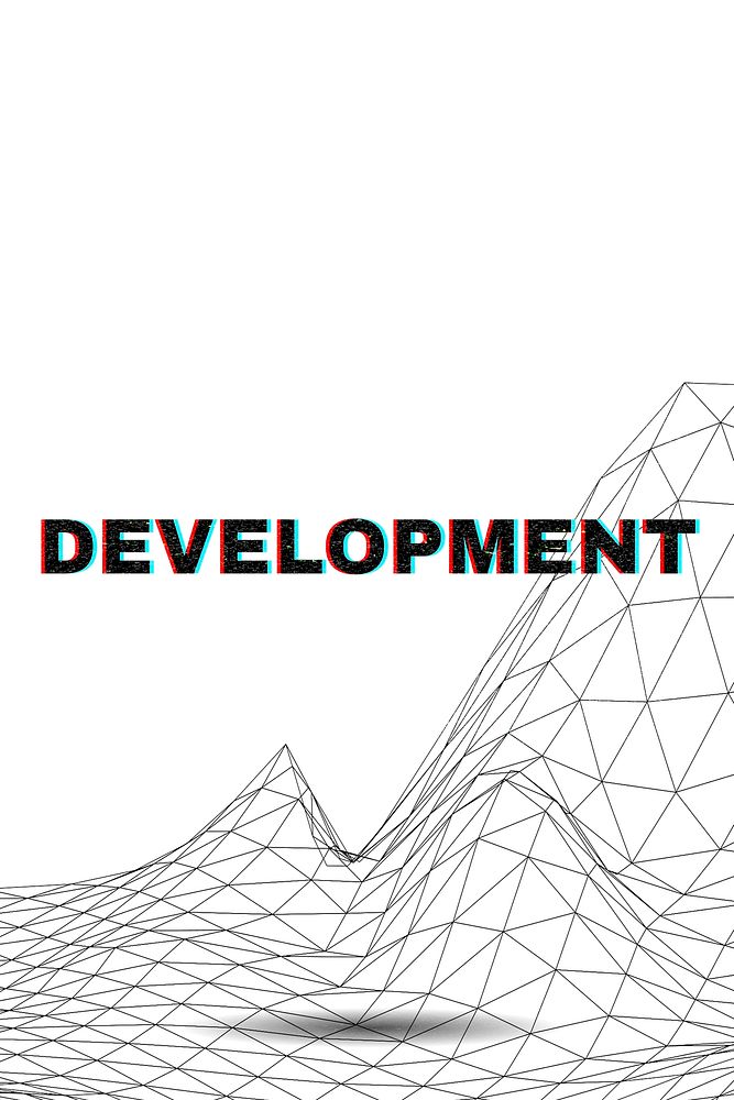 DEVELOPMENT typography wavy background | Free Photo - rawpixel