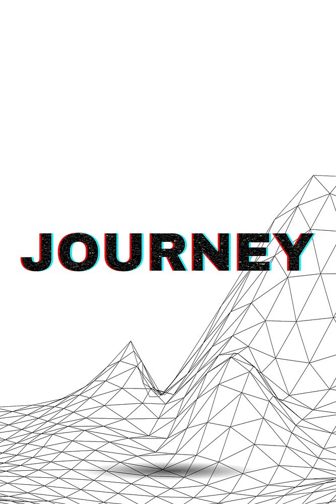 JOURNEY typography wavy background | Free Photo - rawpixel