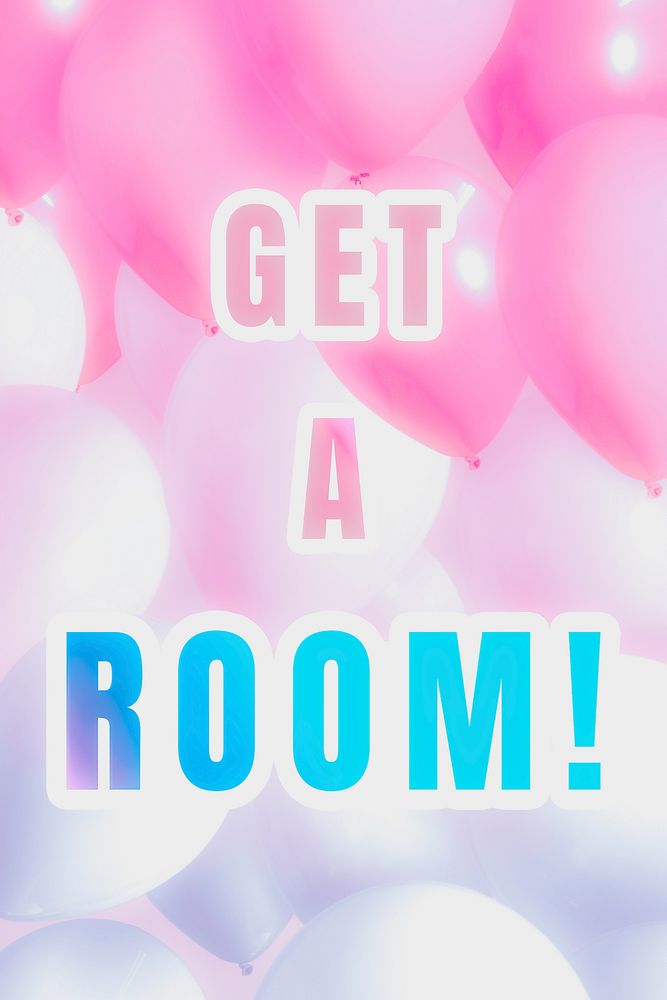 Get room! pastel gradient typography | Free Photo - rawpixel