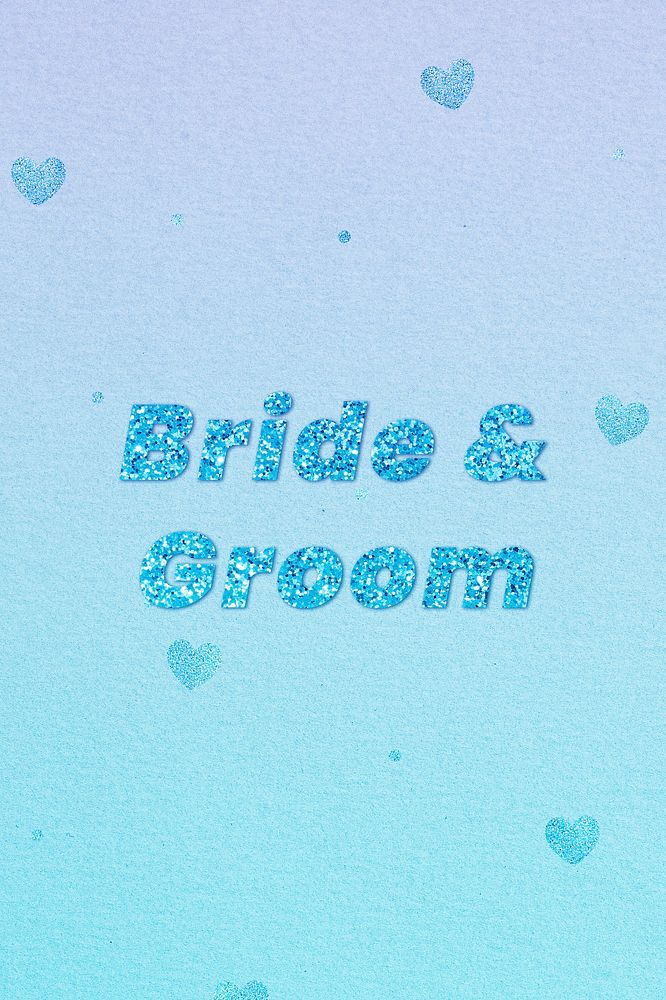 Bride & groom word typography | Free Photo - rawpixel